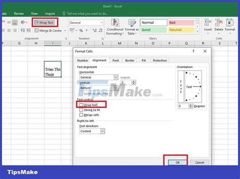 words jump to lines in excel tell you how to fix