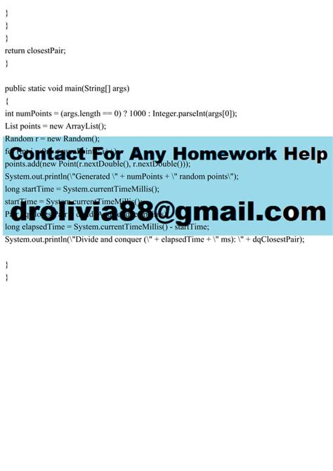 Java Code To Find The Closest Pair Using Divide And Conquer Algorithpdf