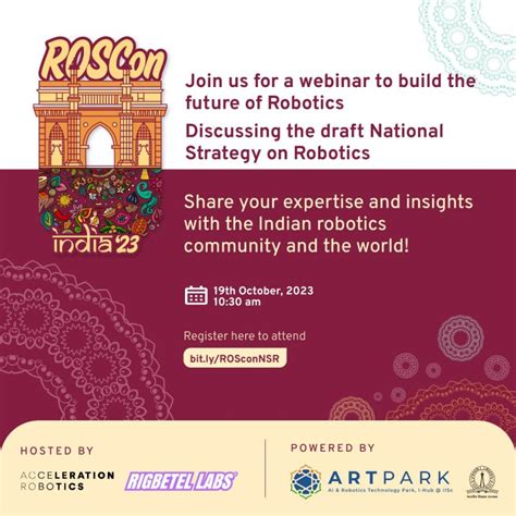 Acceleration Robotics On Linkedin Acceleration Robotics Rigbetel Labs And Artpark Will Be