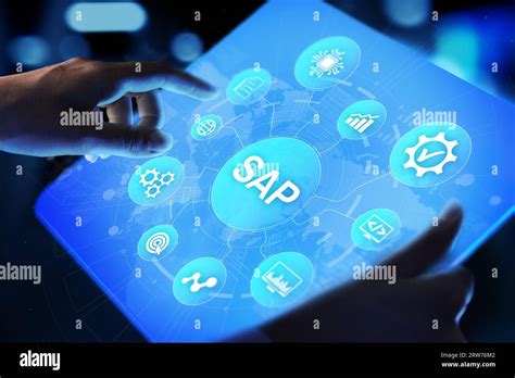 Sap Business Process Automation Software Erp Enterprise Resources Planning System Concept On