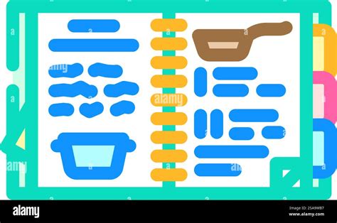 Recipe Creation Restaurant Chef Color Icon Vector Recipe Creation Restaurant Chef Sign