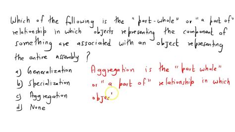 solved what type of relationship exists between two objects when one