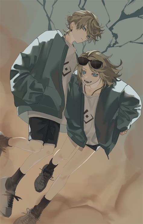 Kagamine Rin And Kagamine Len Vocaloid And More Drawn By Maaroso Danbooru