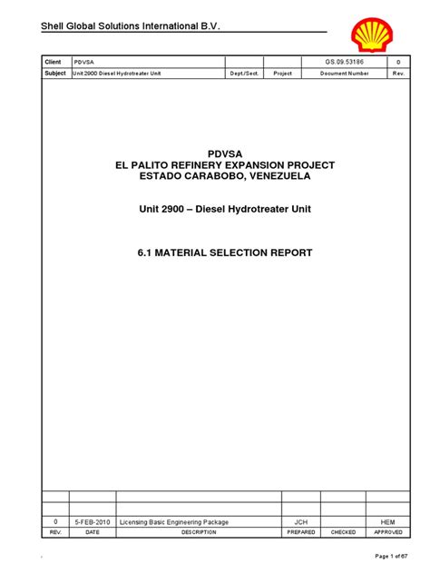 29 Gs0953186 61 Material Selection Report Pdf Stainless Steel