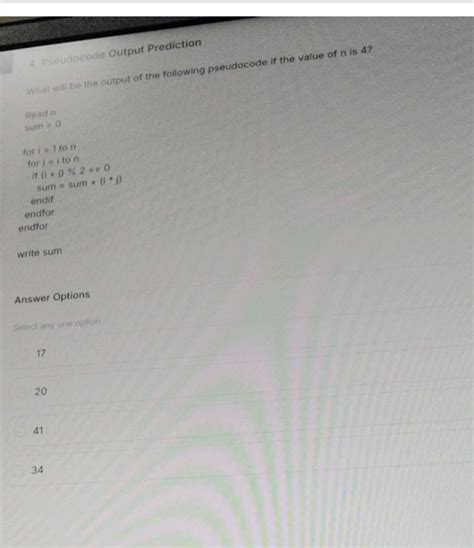 4 Pseudocode Output Prediction What Will Be Studyx
