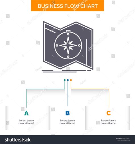 Direction Explore Map Navigate Navigation Business Stock Vector