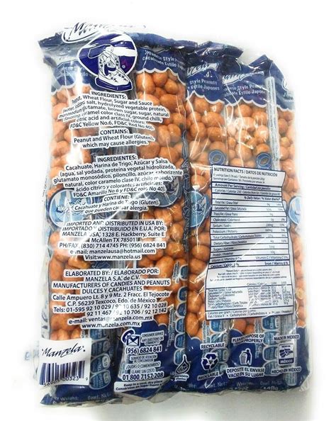 Manzelazo Japanese Style Mexican Peanuts Cacahuate Japones 10 Pieces 5