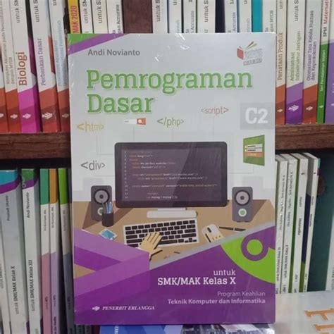 promo pemrograman dasar kelas 1 smk erlangga diskon 28 di seller huka