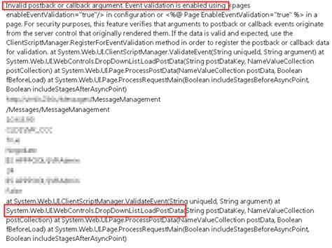 C Aspnet Validation Error Causes Subsequent Requests To Take A Long