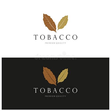 Logotipo De La Hoja De Tabaco Campo De Tabaco Y Diseño Del Logotipo Del