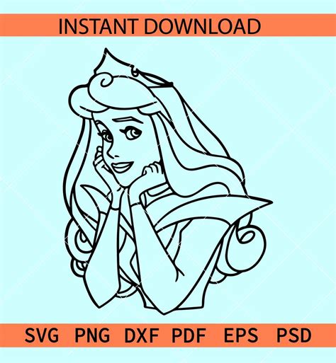 Sleeping Princess Svg Princess Svg