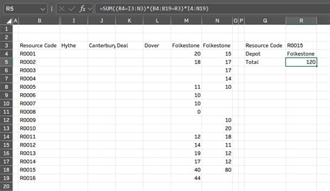 Excel Complex Sumifs Scenario Stack Overflow