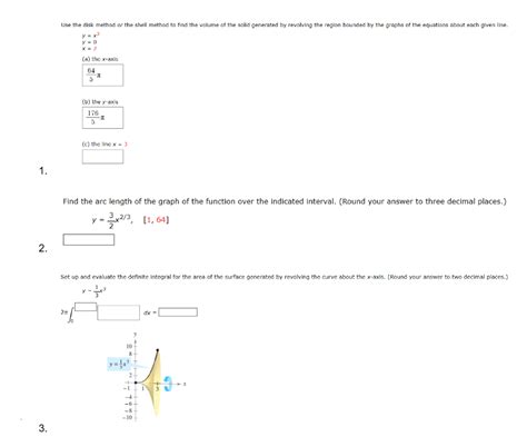 Solved Use The Disk Method Or The Shell Method To Find The