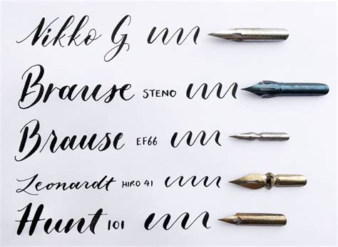 How To Choose The Right Calligraphy Nib — Crooked Calligraphy