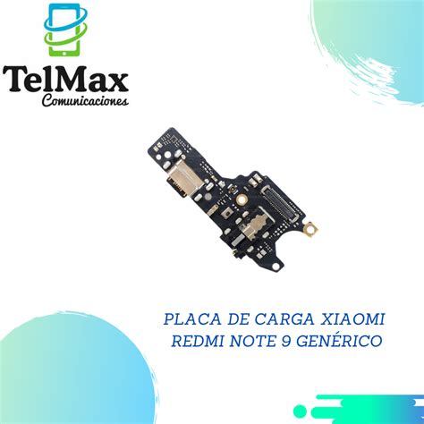 Placa De Carga Xiaomi Redmi Note 9 GenÉrico Telmax