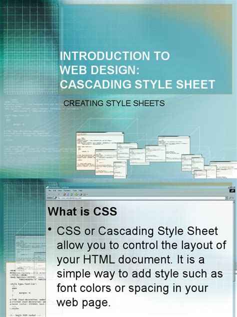 Lesson 1 Introduction To Css Pdf Html Element Html