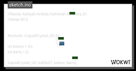 Text Running Aaliiyah Wokwi ESP STM Arduino Simulator
