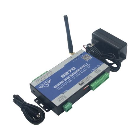 gsm m2m rtu remote monitor temperature humidty alarm system sms gprs