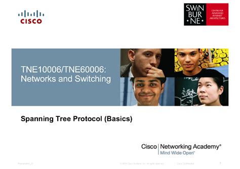B Spanning Tree Protocol Basics TNE TNE Networks And Switching Spanning Tree