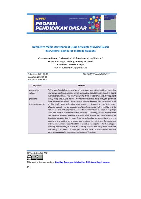 Pdf Interactive Media Development Using Articulate Storyline Based Instructional Games For