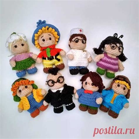 Pdf Незнайка и его друзья крючком Free Crochet Pattern Аmigurumi Doll Patterns Амигуруми
