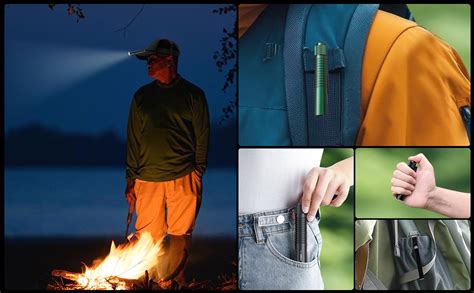 Vtiger T1a Mini Pocket Edc Flashlight With Clip 1300 Lumen Compact Aa