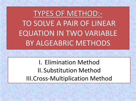 Linear Equations Class By Aryan Kathuria PPT