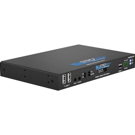 BLUSTREAM IP UHDRX IP MULTICAST UHD GBPS VIDEO RECEIVER OVER GB IR RS USB KVM POE
