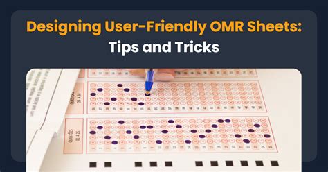 Omr Sheet Design User Friendly Tips And Tricks By Omr Home
