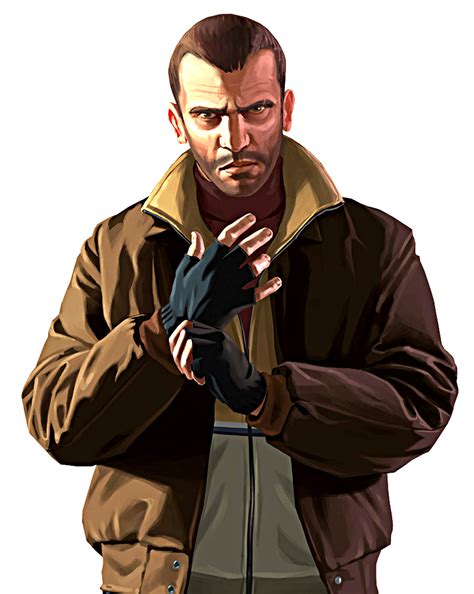 Niko Bellic From Grand Theft Auto Game Art