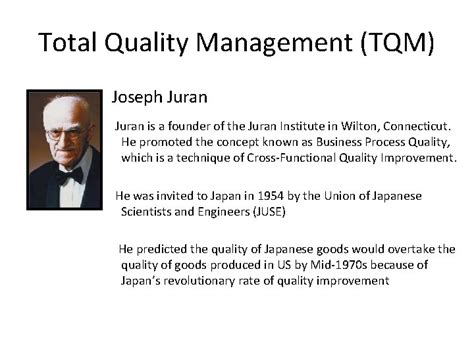 Total Quality Management TQM Introduction To Total Quality