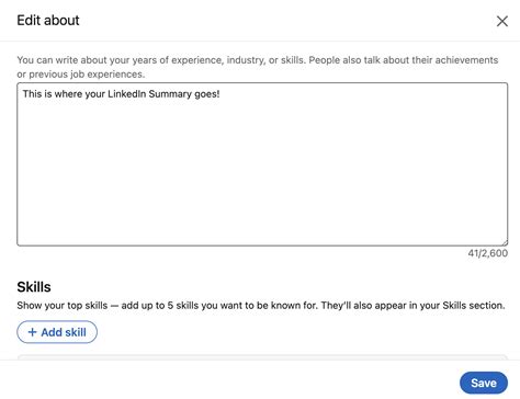 Professional LinkedIn Summary Examples In