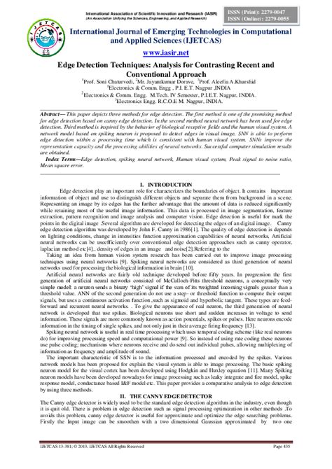 Pdf Comparative Analysis Of Edge Detection Methods