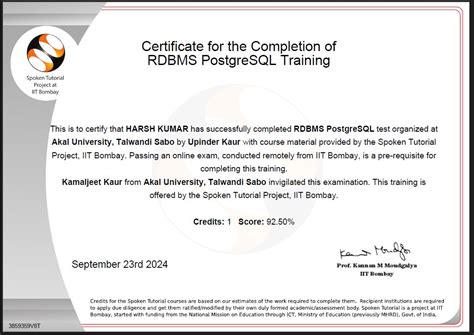 er harsh kumar on linkedin rdbms postgresql training spoken