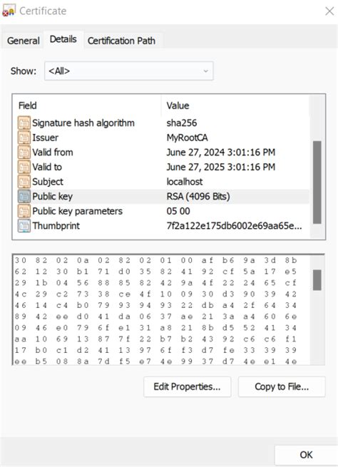 How To Programmatically Extract A Public Key Using Win32 For A