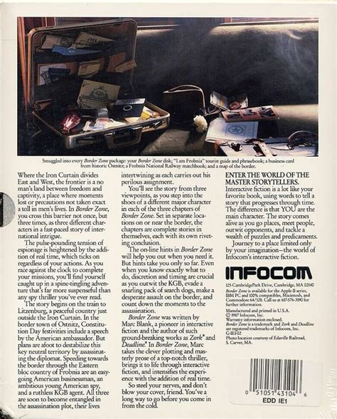 Border Zone Cover Or Packaging Material Mobygames