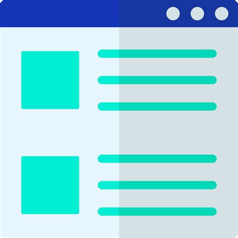 Browser Window Icon In Green And Blue Color 24281926 Vector Art At