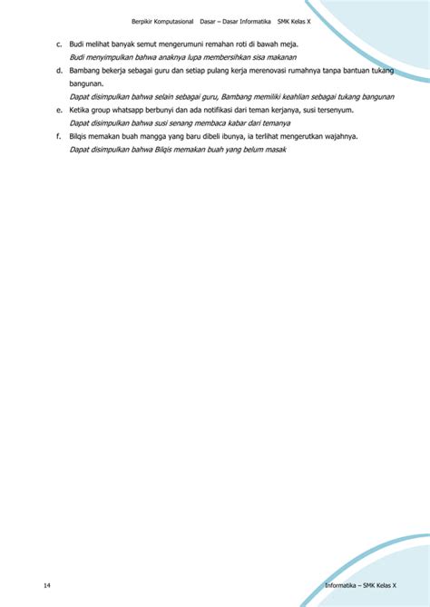 Buku Informatika SMK Kelas X Kurikulum Merdeka PDF