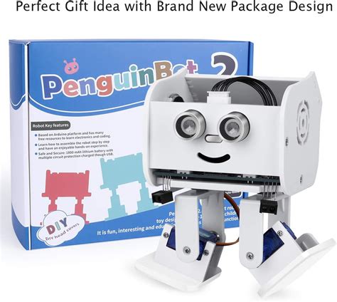 Elegoo Uno R3 Project Smart Robot Car Kit V4 Penguin Bot Biped Robot Kit Blanco Yaxa Colombia