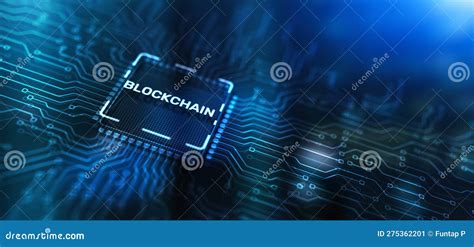 Block Chain Concept Distributed Ledger Technology Stock Illustration