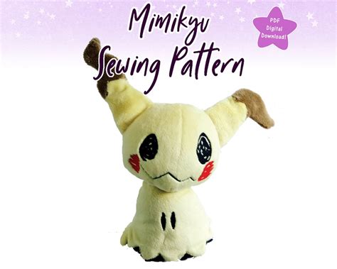 Pdf Sewing Pattern Mimikyu Plush Advanced Etsy