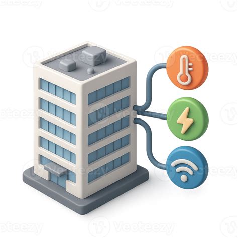 3d Building Management System With Simple Interface Design 66165585 Png