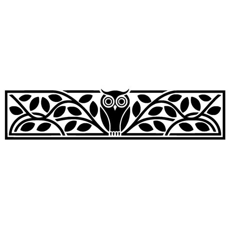 Elegant Owl Border Art Deco Style 67878097 Vector Art At Vecteezy