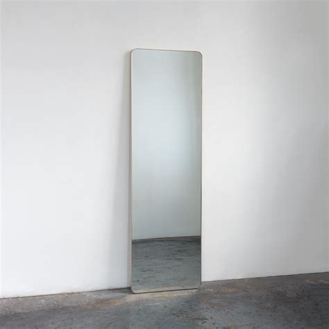 Quadris Wall Leaning Wall Hanging Oversized Rectangular Mirror With