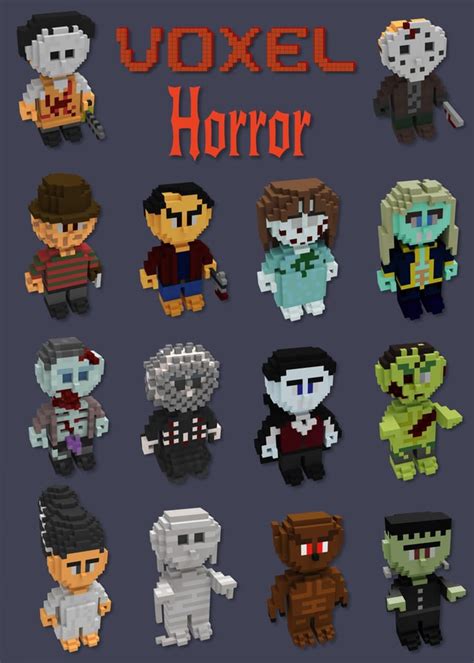 Voxel Horror Characters Rvoxel