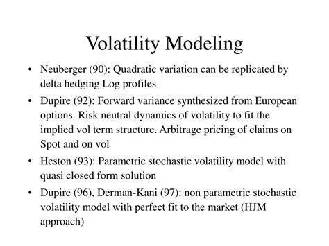 PPT Volatility Derivatives Modeling PowerPoint Presentation Free Download ID 567406