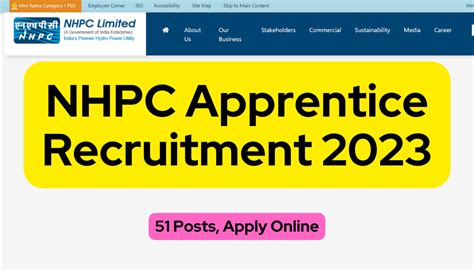 Nhpc Apprentice Recruitment 2023 51 Posts Apply Online