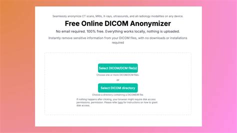 如何在 x ray interpreter 上使用免费在线 dicom 匿名化工具