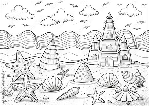 Unleash Your Creativity With Our Printable Beach Themed Coloring Sheets