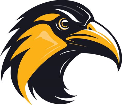 Black And Gold Eagle Head Mascot 49445347 Vector Art At Vecteezy